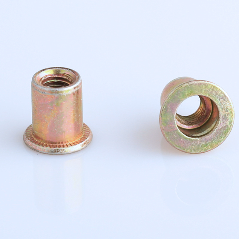 flat head steel gavanized round body rivnut - Rivet manufacturer-rivet ...