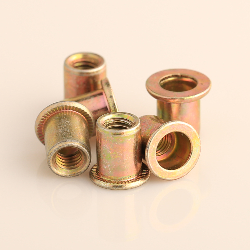 flat head steel gavanized round body rivnut - Rivet manufacturer-rivet ...