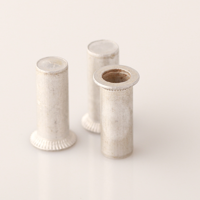 Aluminum flat head rivnut round body rivet nut - Rivet manufacturer ...