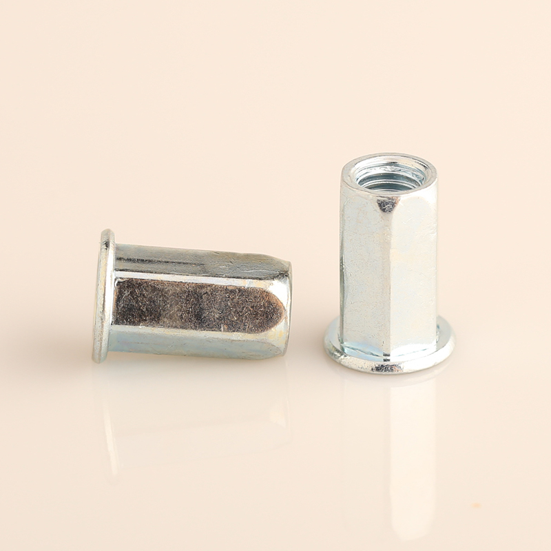 Full hex body flat head steel rivnut - Rivet manufacturer-rivet factory