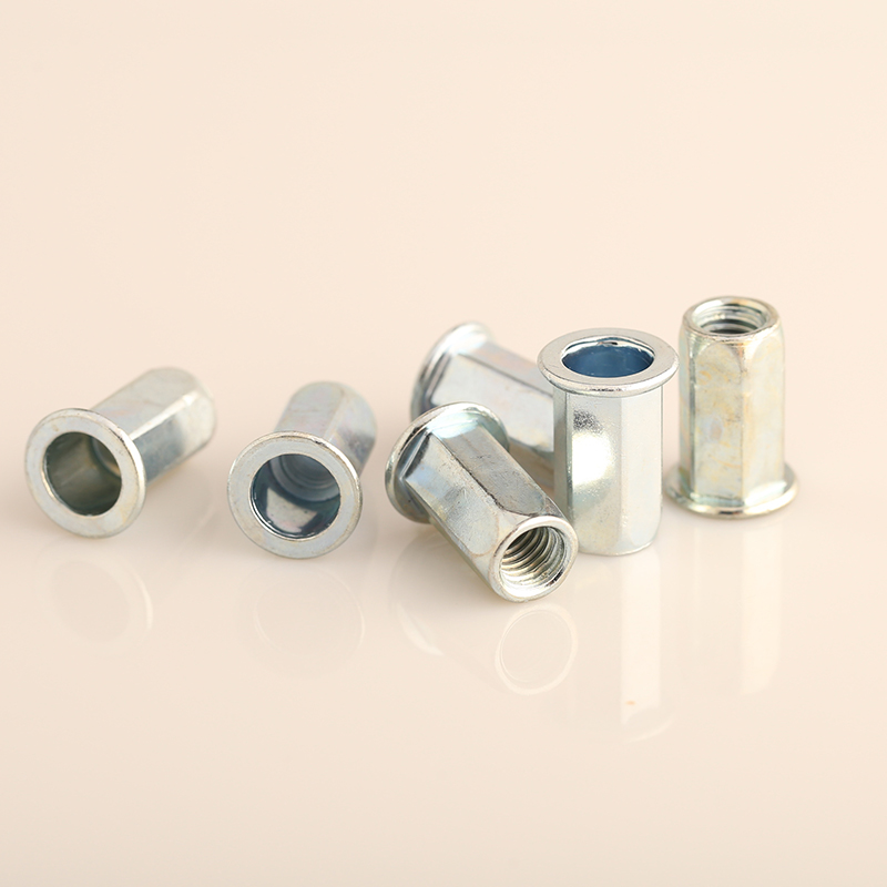 Full hex body flat head steel rivnut - Rivet manufacturer-rivet factory