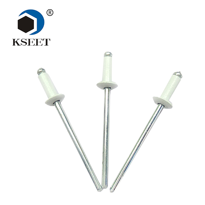Standard Open End white coloured metal POP Rivets - Rivet manufacturer ...
