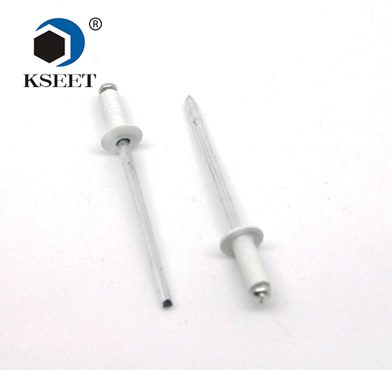 Standard Open End white coloured metal POP Rivets - Rivet manufacturer ...