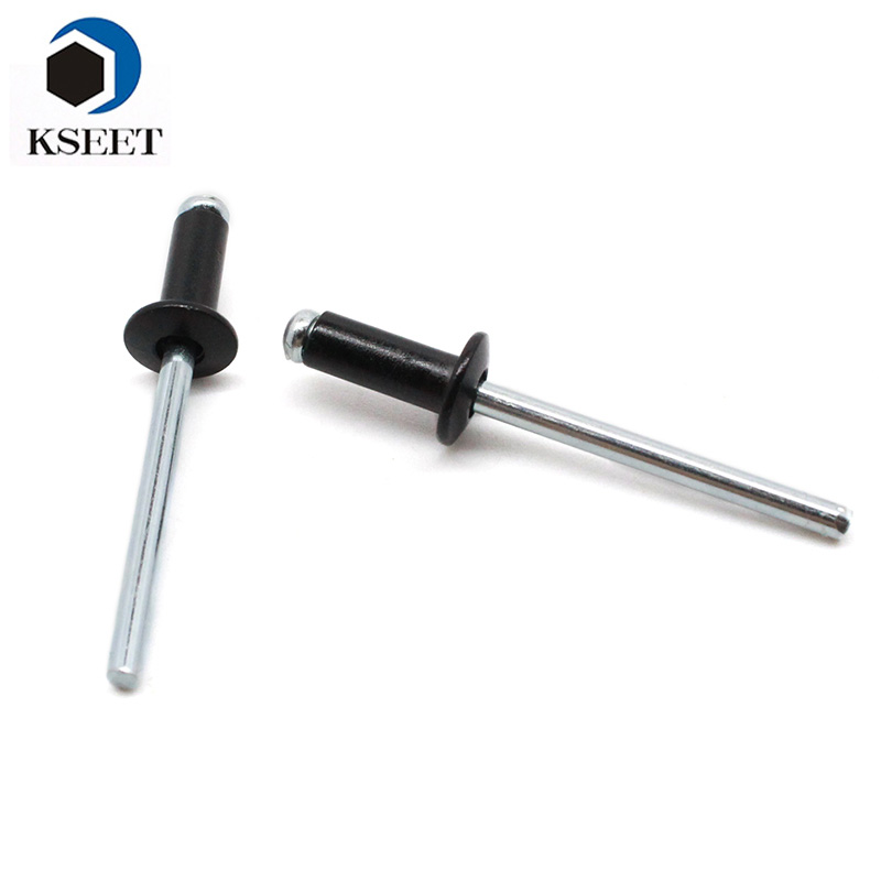 Aluminum steel mandrel black color Blind Rivets - Rivet manufacturer ...