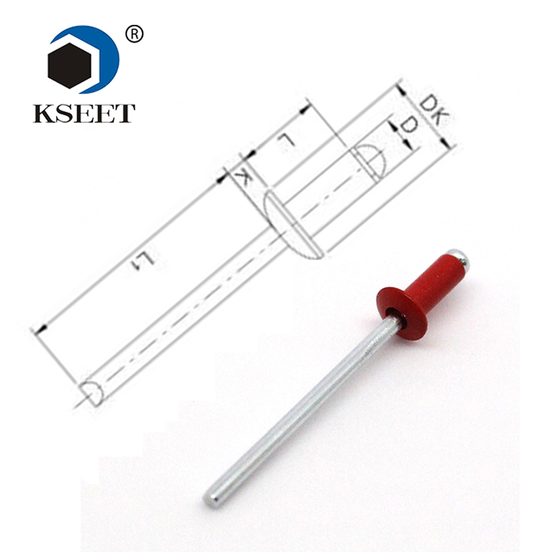 Custom aluminium dome head red pop rivets - Rivet manufacturer-rivet ...
