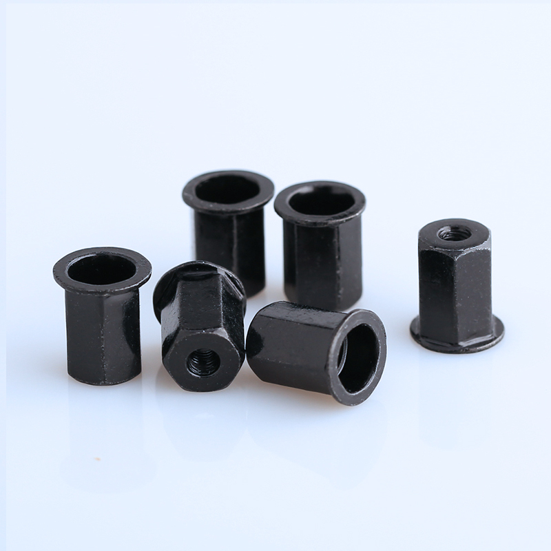 Black steel open head rivnut hex rivet nut - Rivet manufacturer-rivet ...